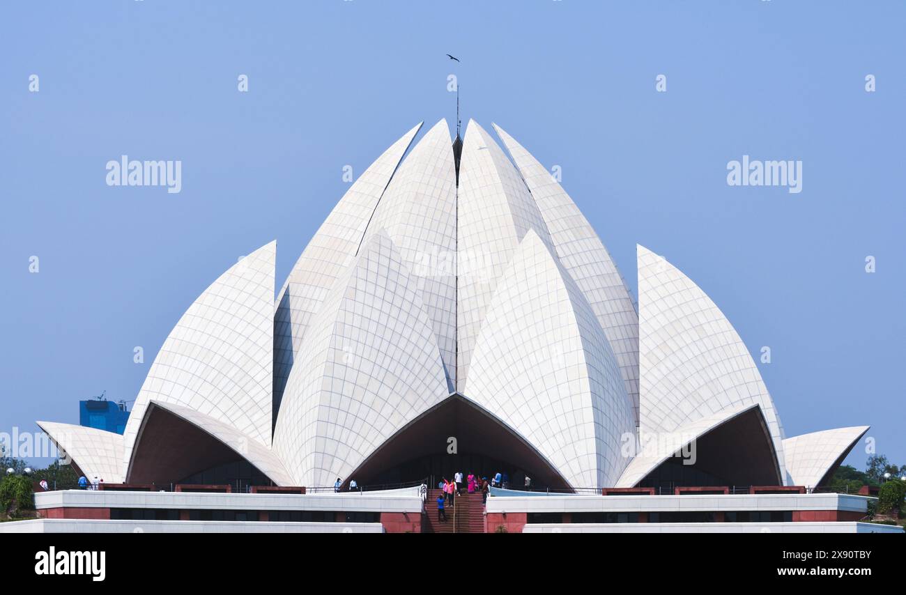 A Wonderful Symmetric view of the Lotus Temple, India Stock Photo - Alamy