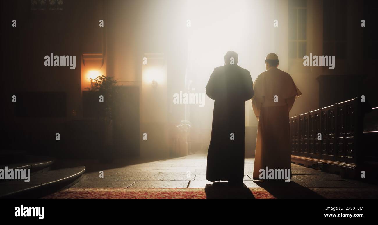 In The Church, A Priest And Pope Share A Conversation Of Faith ...