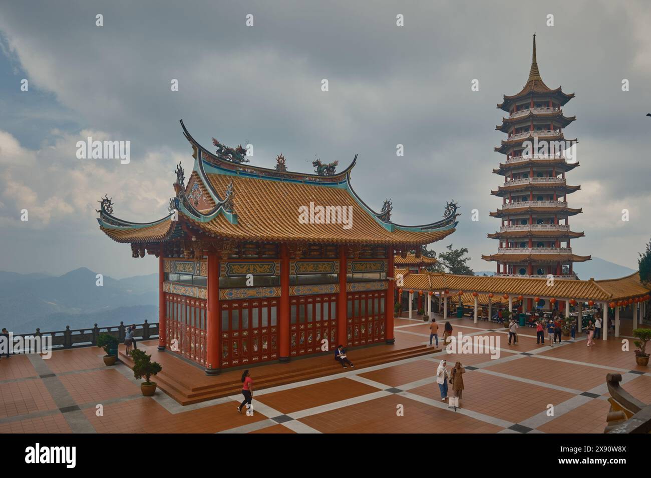 The Chin Swee Caves Temple in Genting Highlands, Pahang, Malaysia is a ...