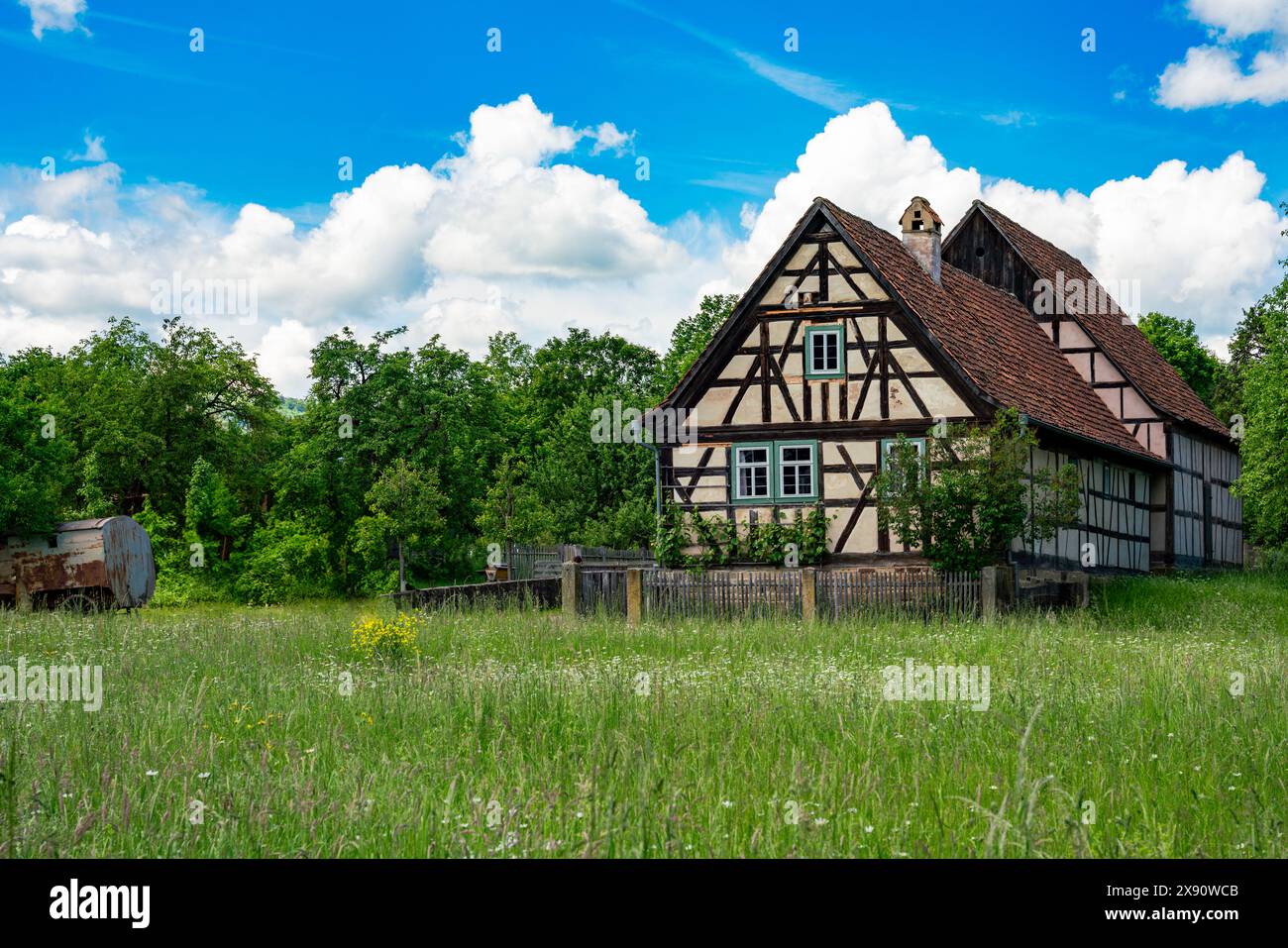 Fladungen, Open Air Museum, old buildings, old city, old, village ...