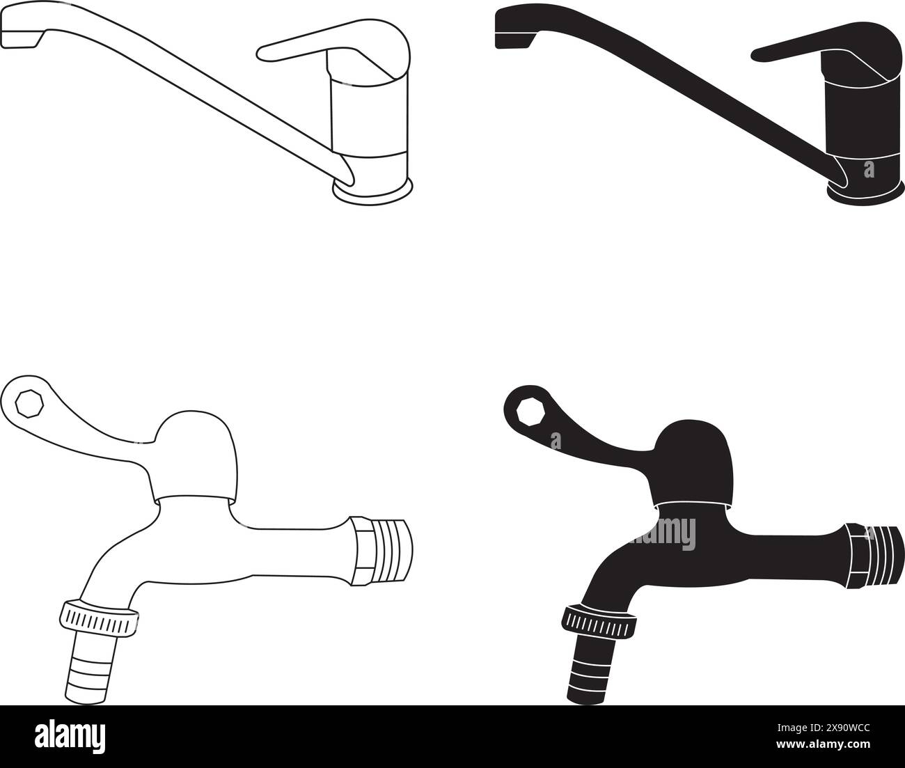 water faucet icon vector illustration simple design Stock Vector Image ...