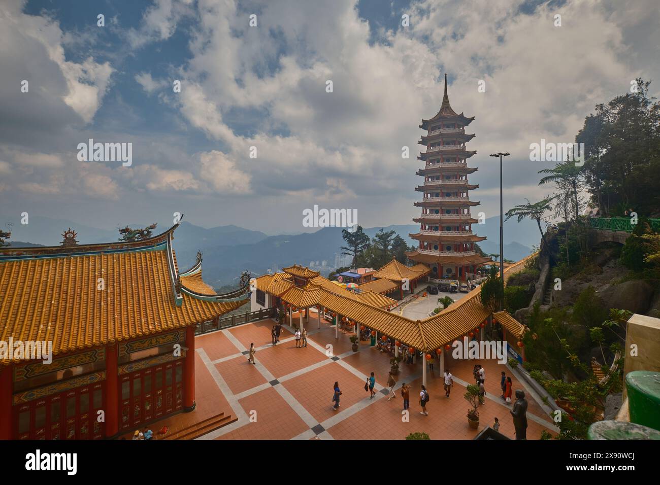 The Chin Swee Caves Temple in Genting Highlands, Pahang, Malaysia is a ...
