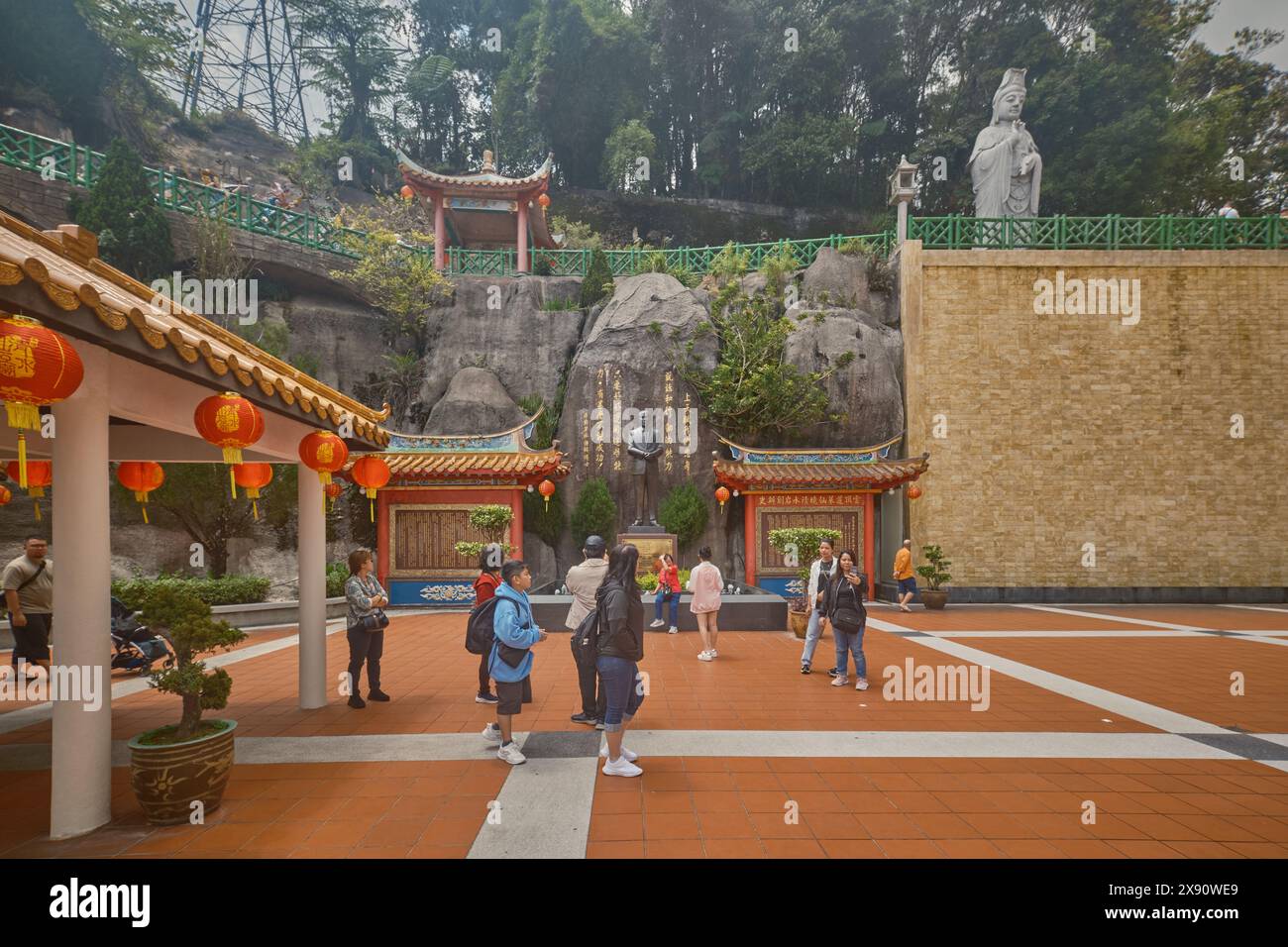 The Chin Swee Caves Temple in Genting Highlands, Pahang, Malaysia is a ...