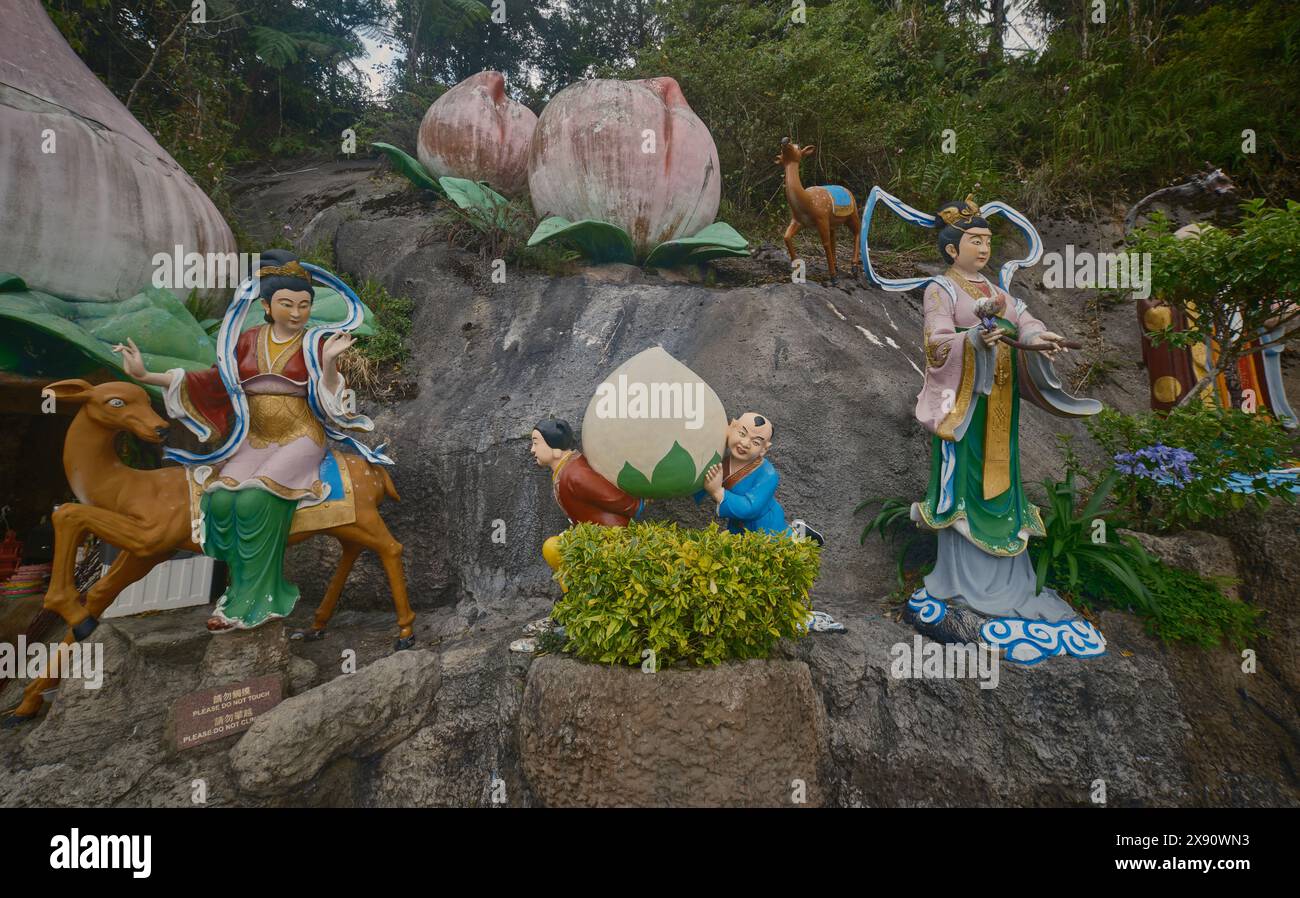 The Chin Swee Caves Temple in Genting Highlands, Pahang, Malaysia is a ...