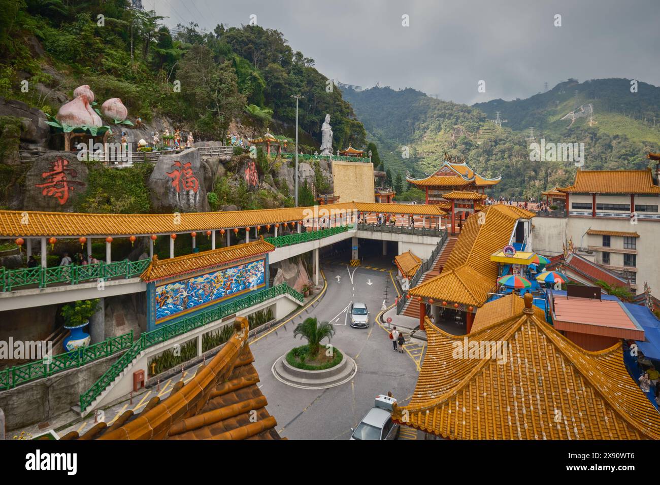 The Chin Swee Caves Temple in Genting Highlands, Pahang, Malaysia is a ...