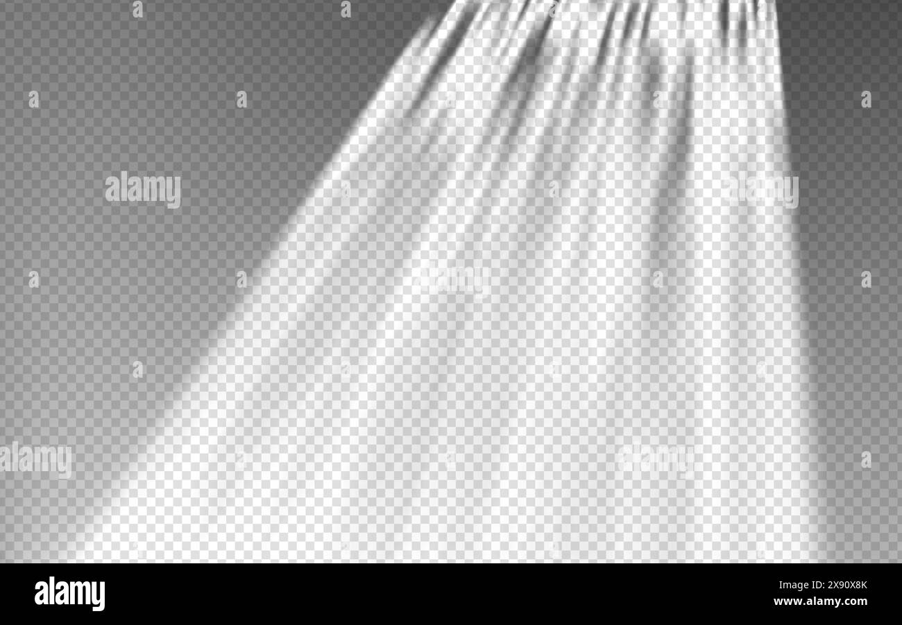 Light effect shadow overlay god rays isolated transparent background ...