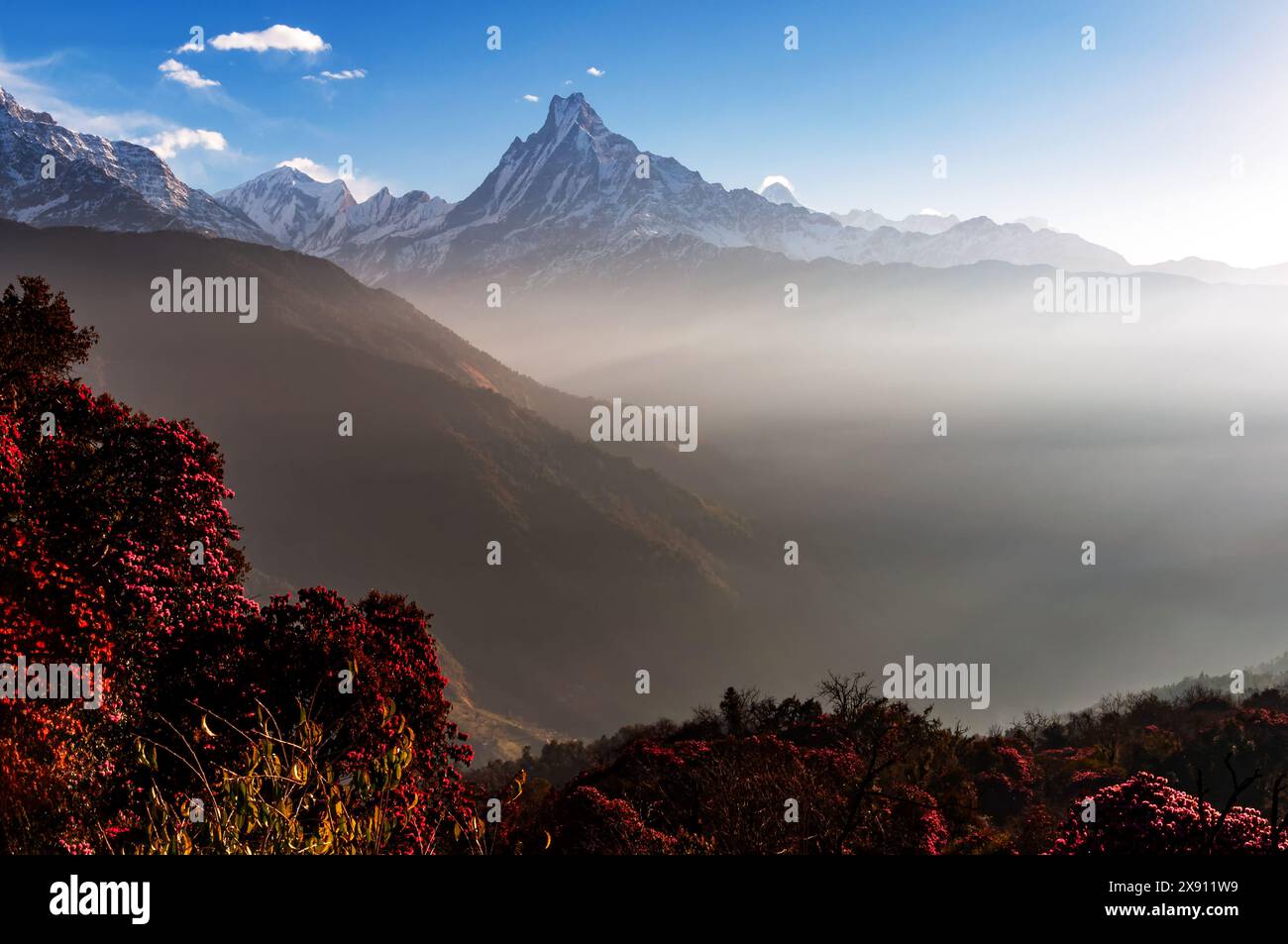 Nepal tadapani annapurna circuit view hi-res stock photography and ...