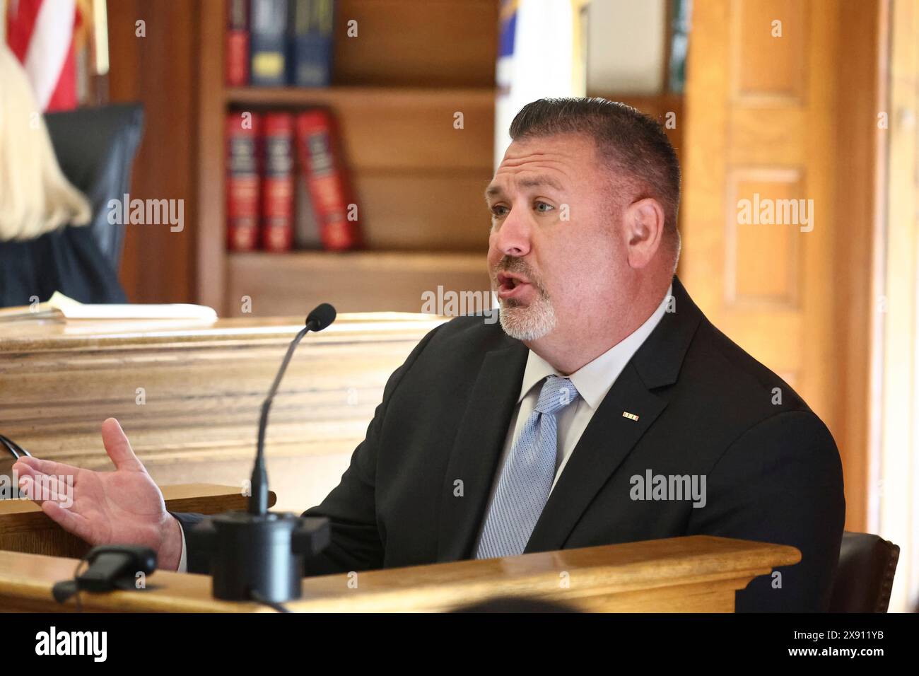 ATF Agent Brian Higgins speaks at the Karen Read murder trial at ...