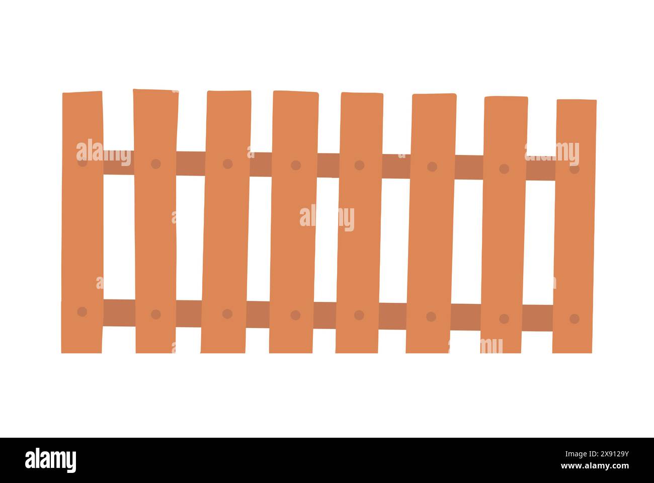 Vintage fence in yard Stock Vector Images - Alamy