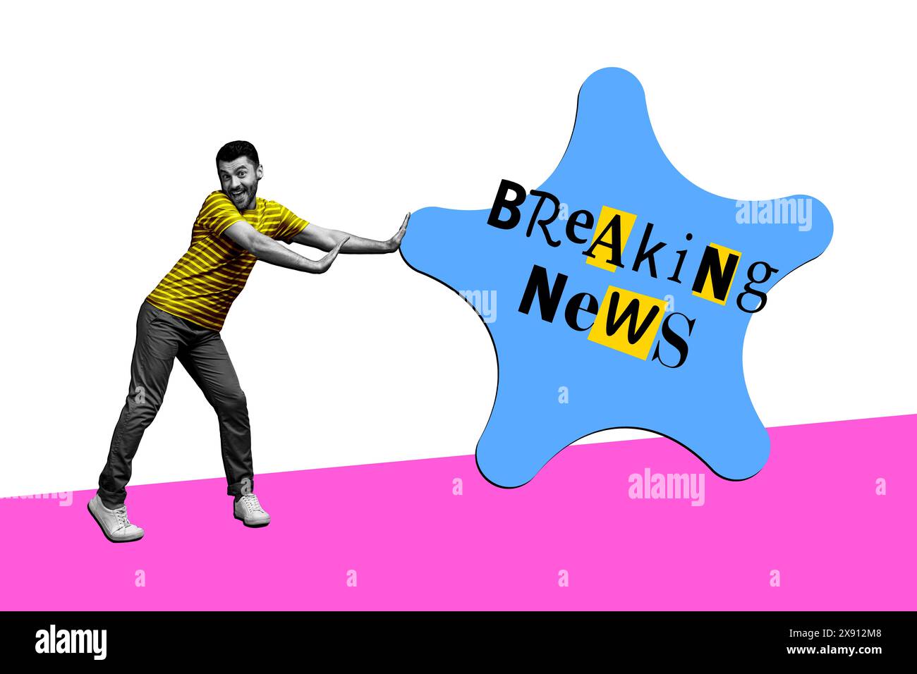 Sketch composite artwork vertical collage of white color backdrop ...