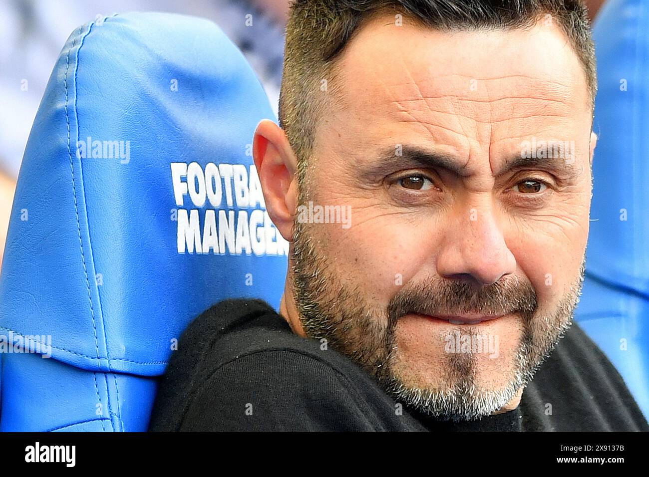 Manager of Brighton and Hove Albion Roberto De Zerbi- Brighton & Hove ...
