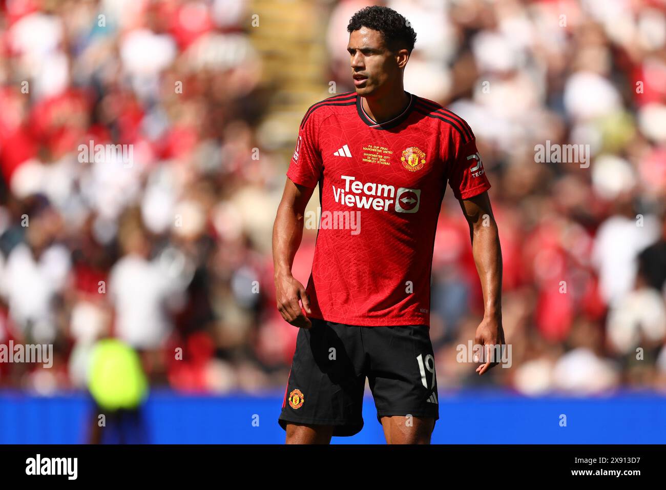 Raphael Varane of Manchester United - Manchester City v Manchester ...