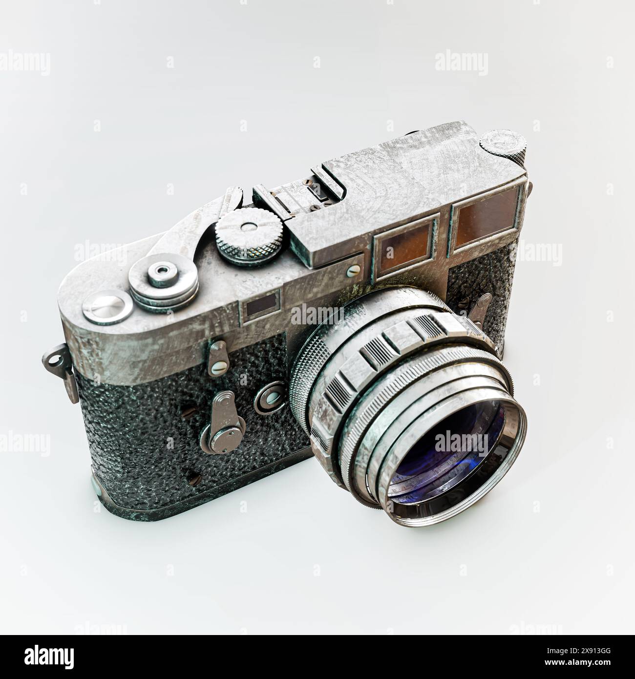 old fashion camera isolated on white background 3d illustration Stock ...