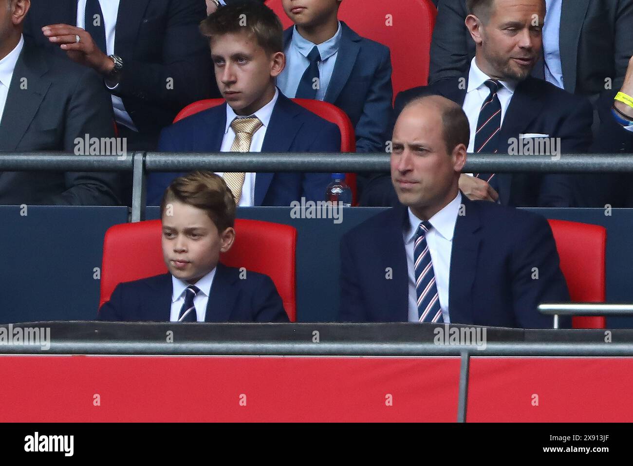 William, The Prince of Wales and son Prince George - Manchester City v ...