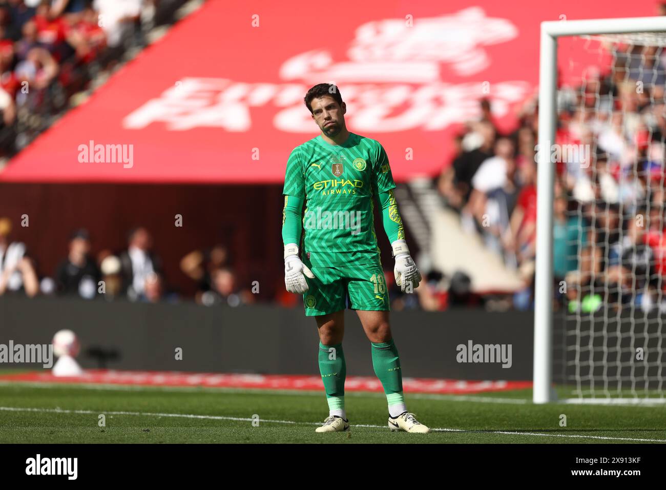 Stefan Ortega of Manchester City looks dejected - Manchester City v ...