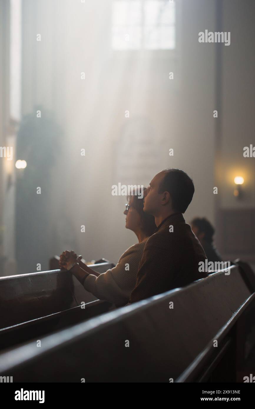 Woman finds solace in bible hi-res stock photography and images - Alamy