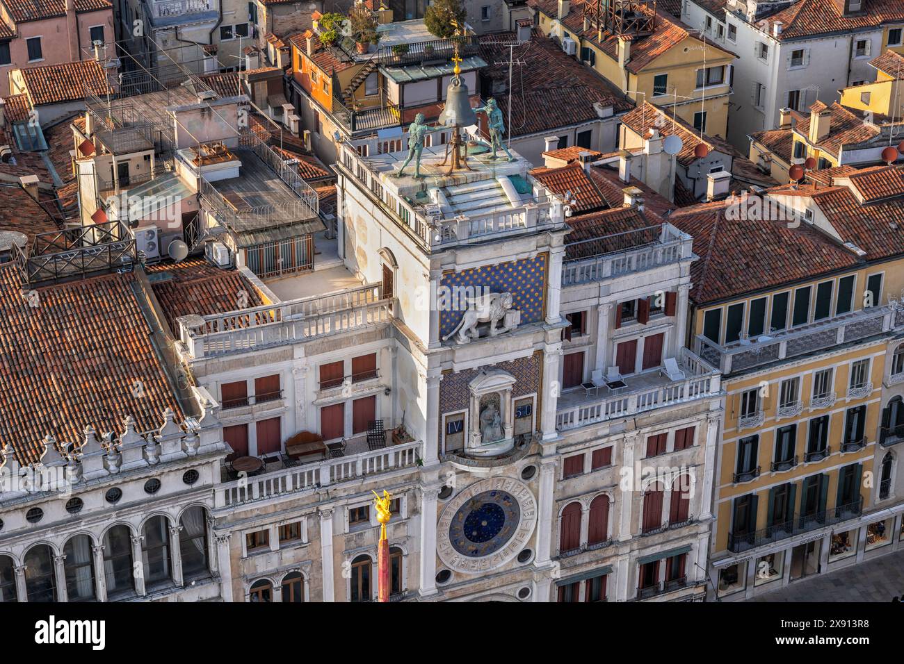 Torre dell'Orologio Clock Tower of Venice, Renaissance landmark with ...