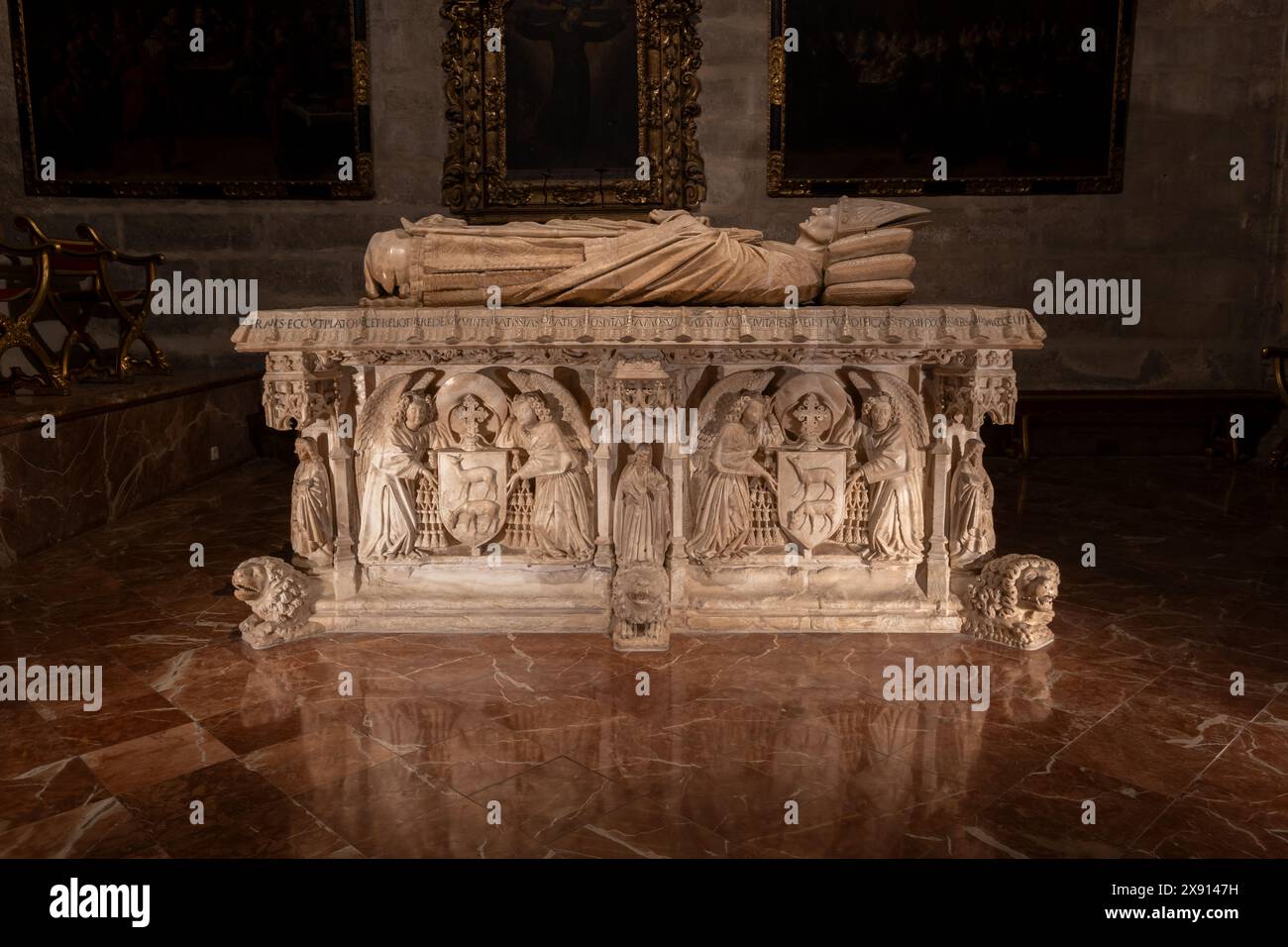 Tomb of Cardinal Sir Juan de Cervantes in Seville Cathedral, Sevilla ...