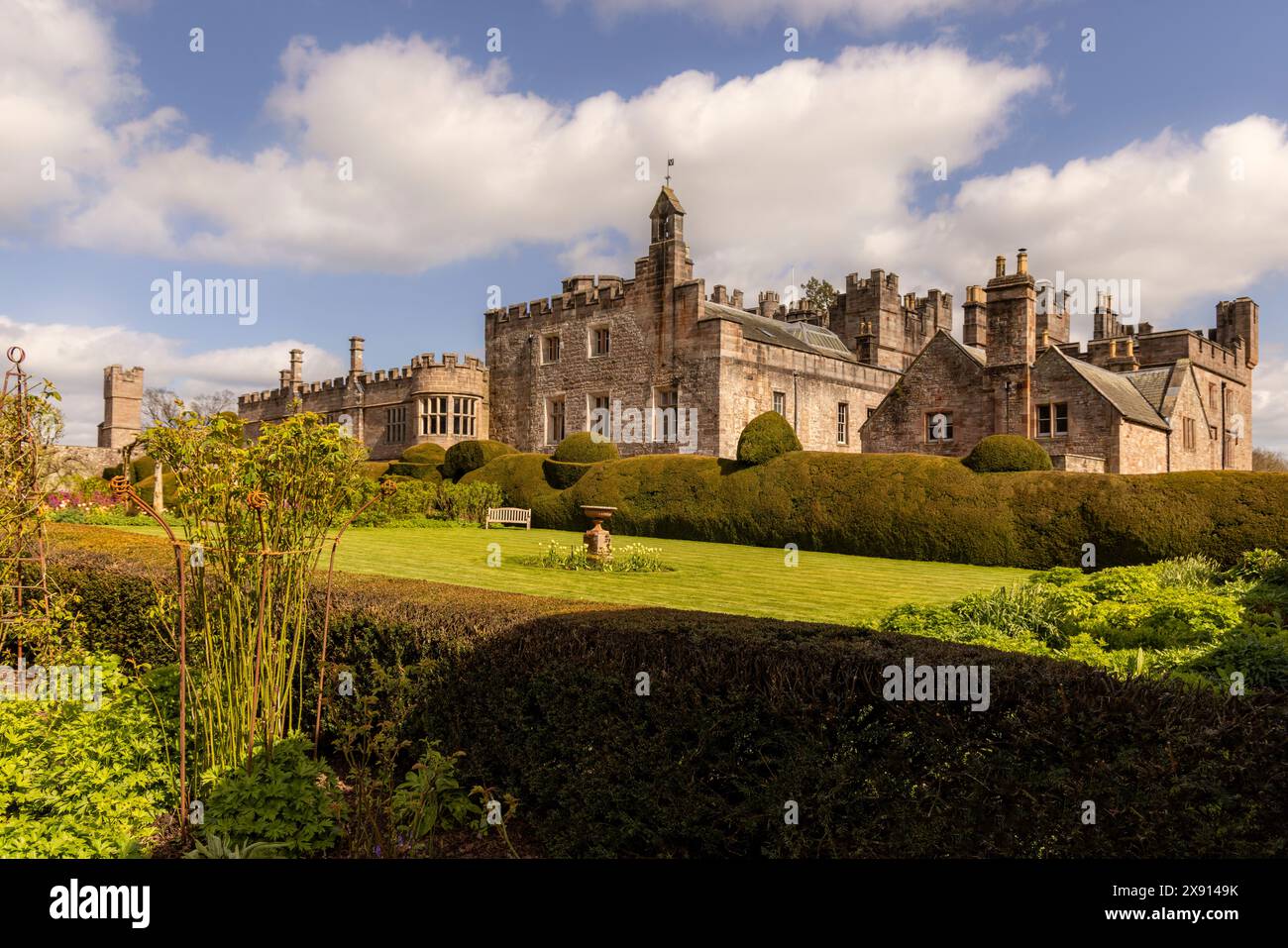 View from the walled garden of Hutton-in-the-Forest, originally a ...