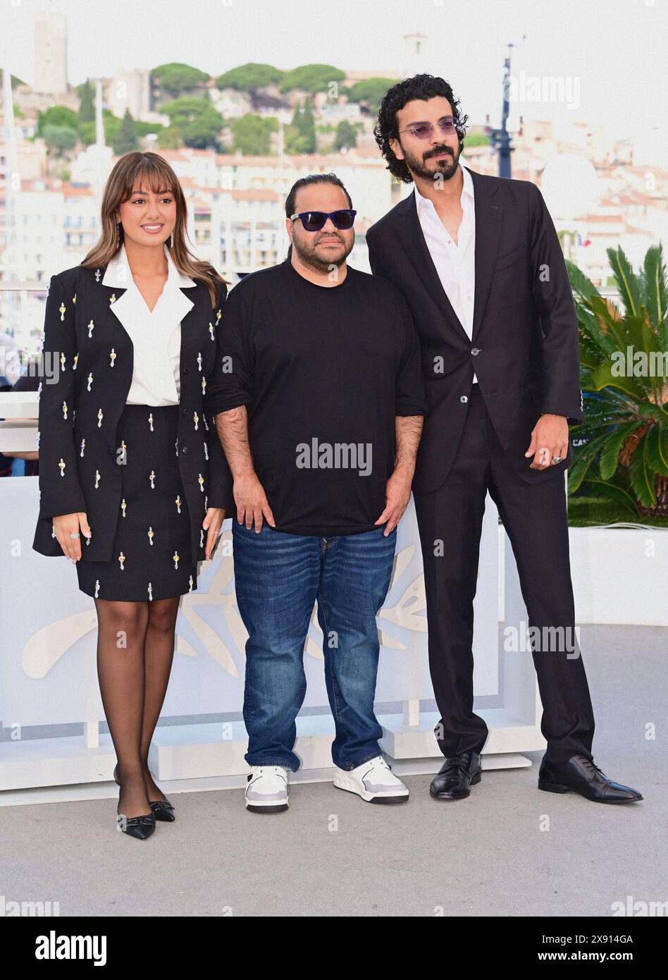Maria Bahrawi, Tawfik Alzaidi, Yagoub Alfarhan Photocall of the film ...