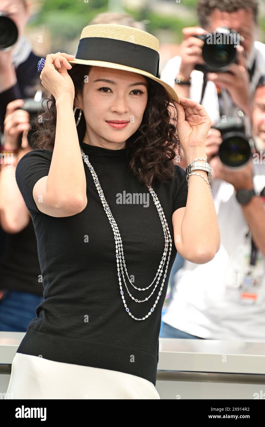 Zhang Ziyi Photocall of the film "She's Got No Name" 77th Cannes Film ...