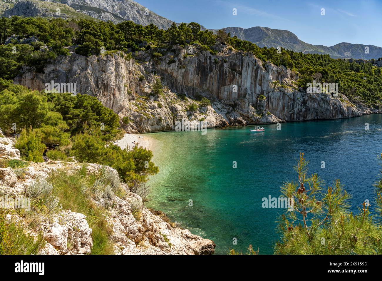 Nugal Beach Der Strand Nugal bei Makarska, Kroatien, Europa Nugal Beach ...
