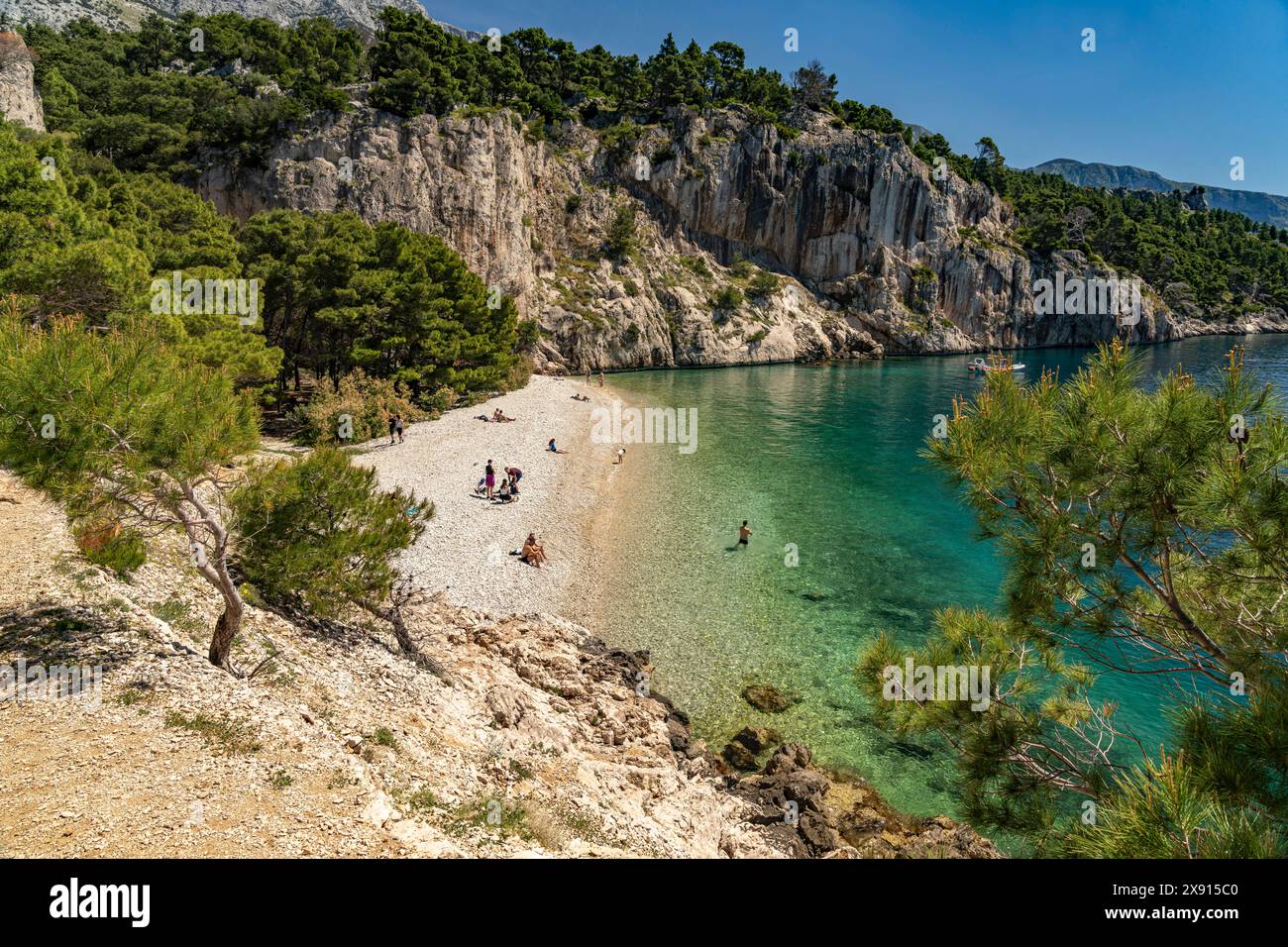 Nugal Beach Der Strand Nugal bei Makarska, Kroatien, Europa Nugal Beach ...