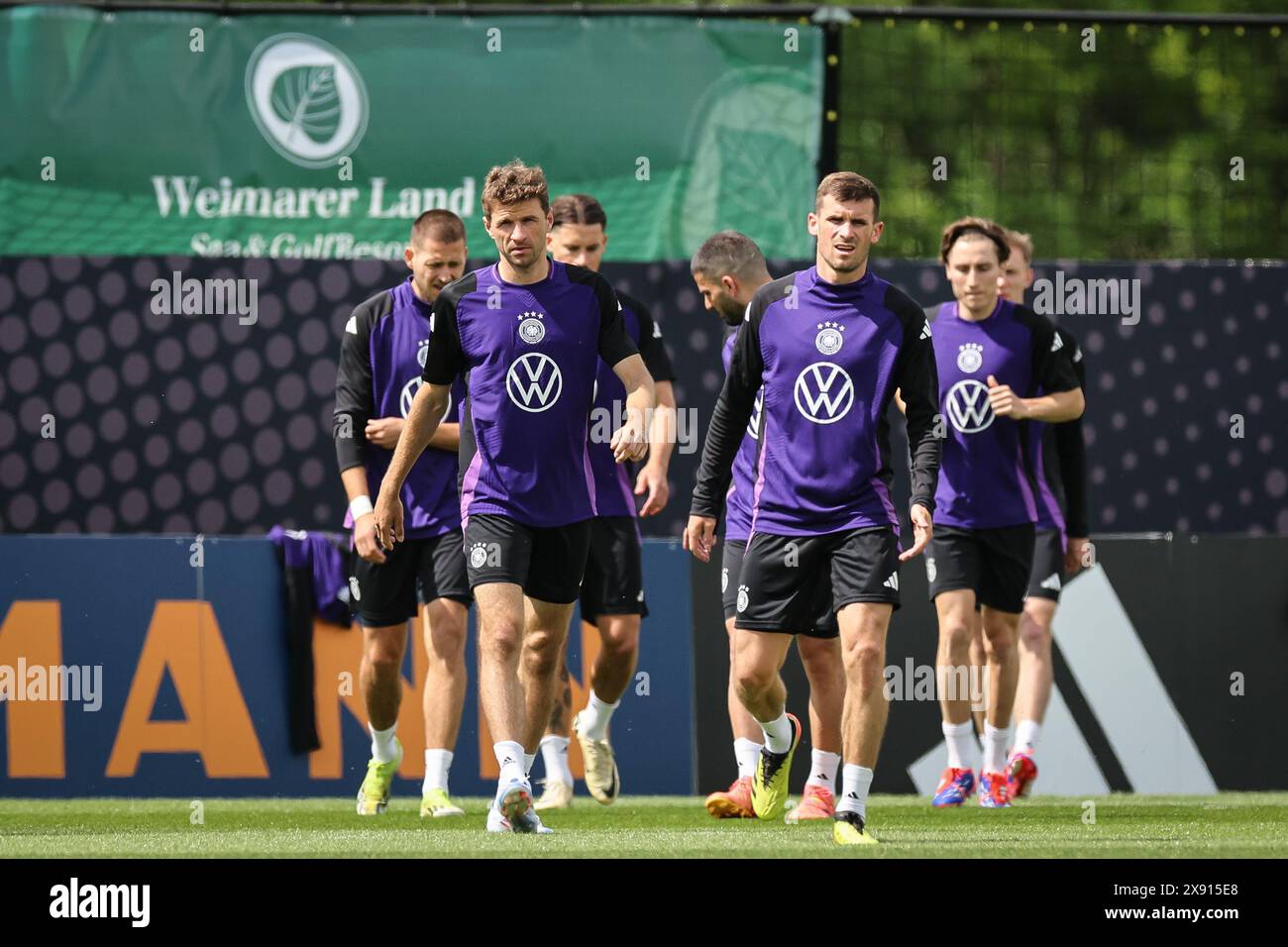 28 May 2024, Thuringia, Blankenhain: Soccer: National team, preparation for the home European ...