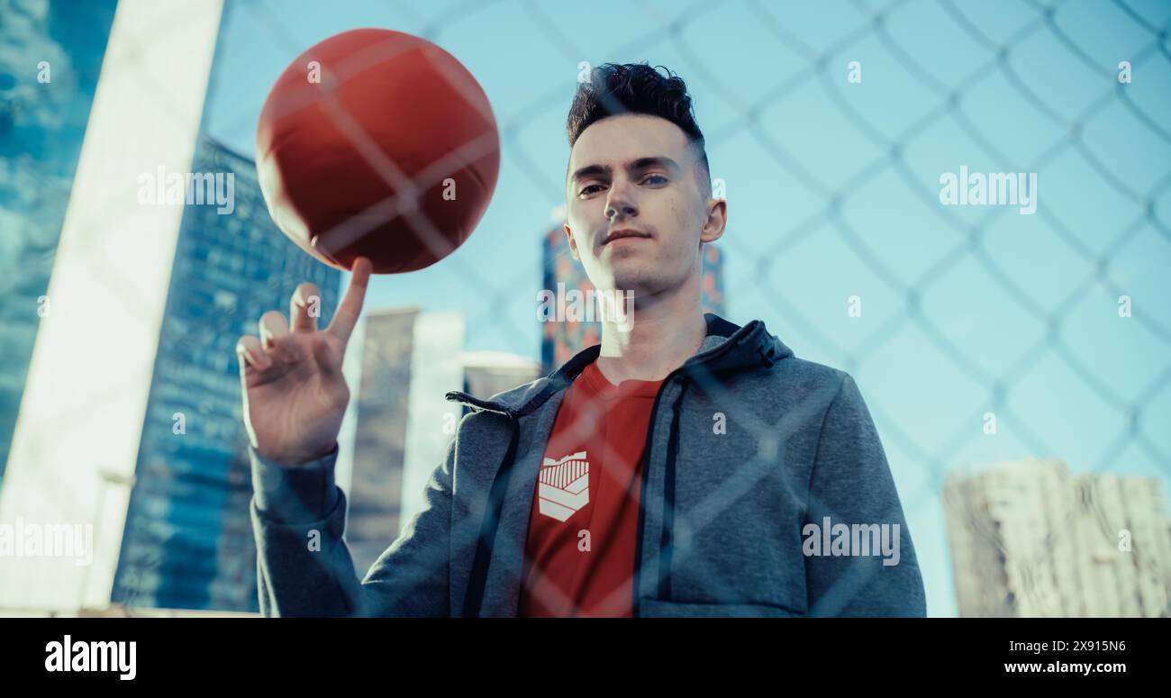 Portrait footballer in urban environment hi-res stock photography and ...