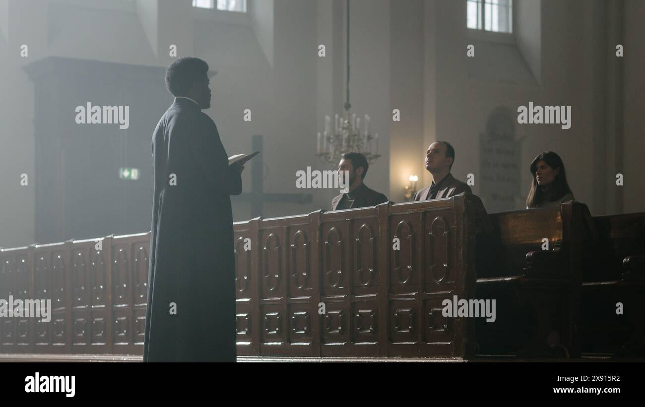 Service Sermon In Christian Church: Portrait of Minister Leading ...