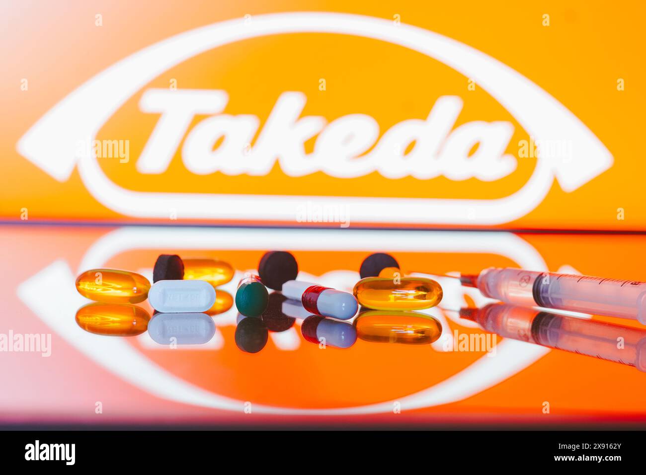 Brazil. 21st May, 2024. In this photo illustration, the Takeda ...
