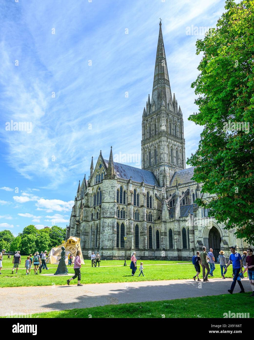 Spire salisbury cathedral in hi-res stock photography and images - Alamy