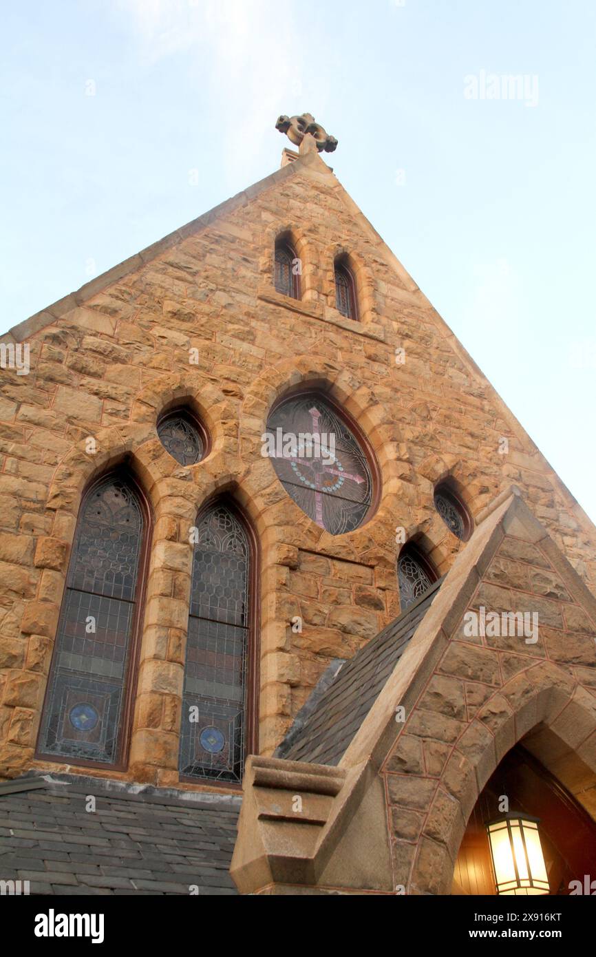 Charlottesville, VA, USA. Exterior of the University of Virginia Chapel ...