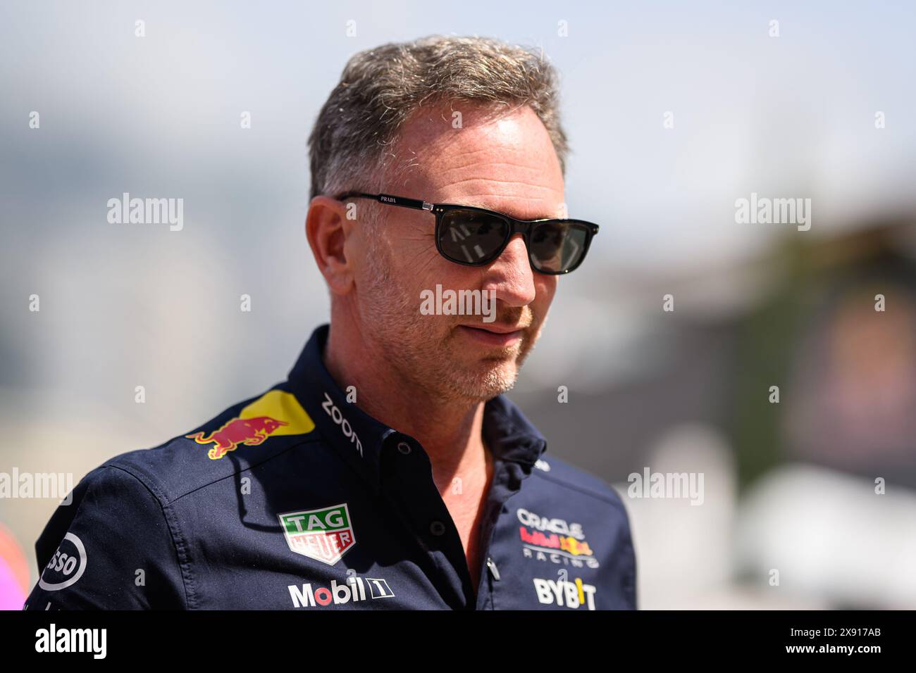 Red Bull Racing’s Team Principal Christian Horner is seen in the ...