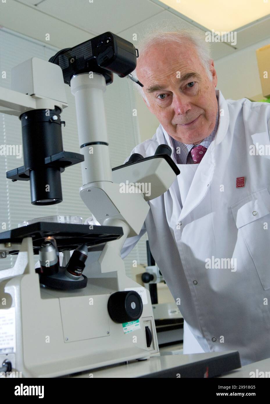 Sir Martin Evans, Professor at Cardiff University and winner of the ...
