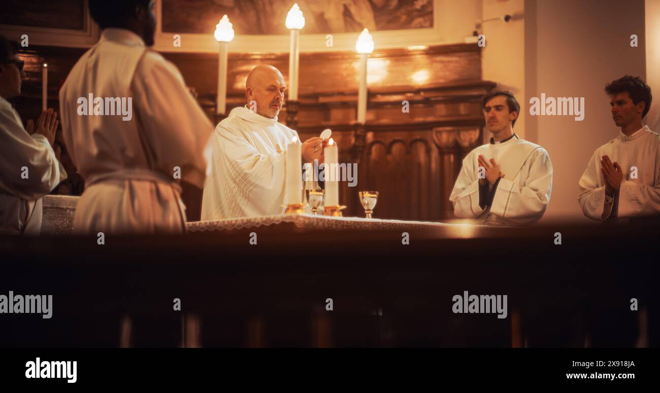 The Eucharist Service In Grand Church: Ministers of Christian Faith ...