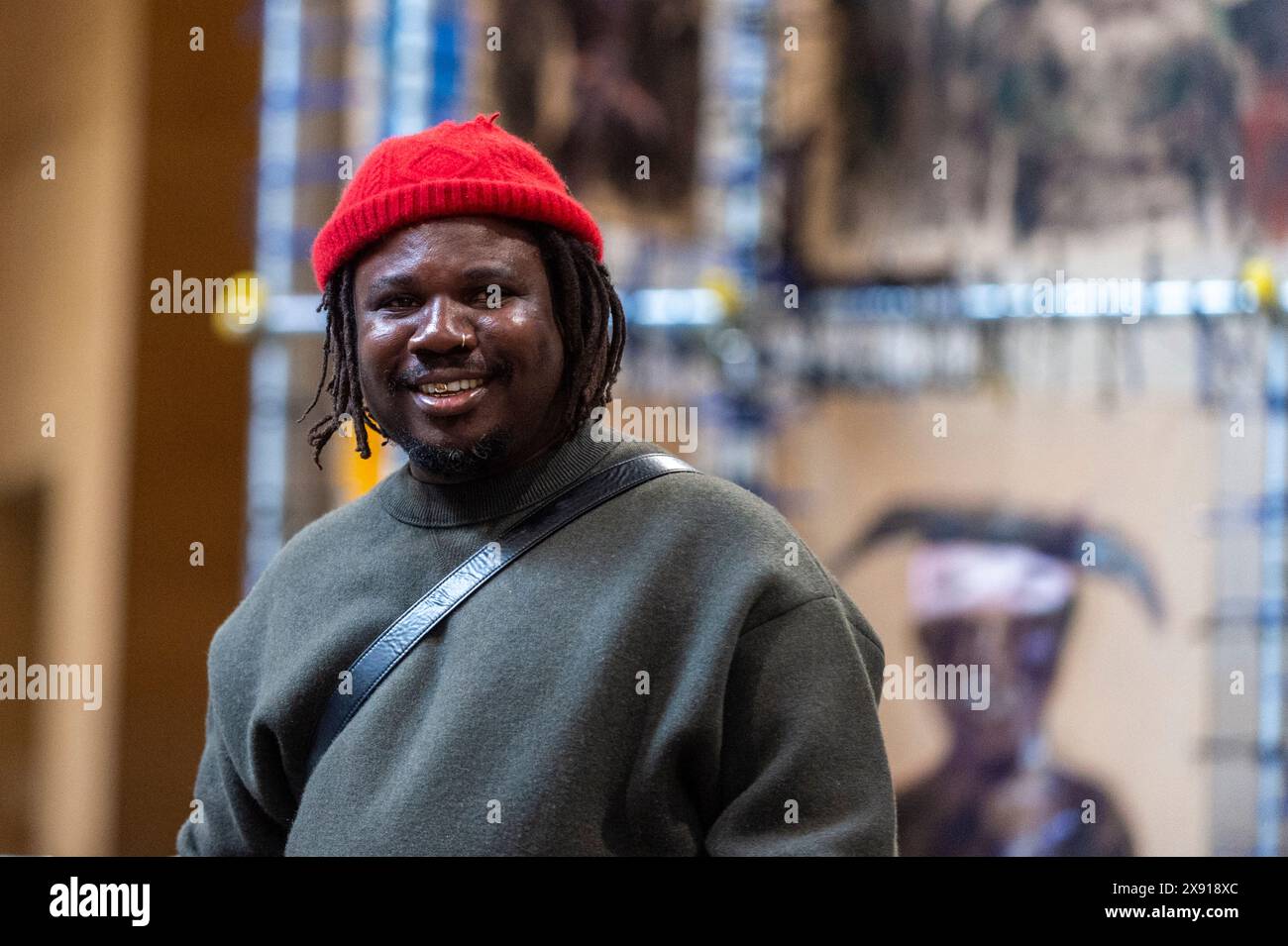 London, UK. 28 May 2024. Artist Alvaro Barrington with his new ...