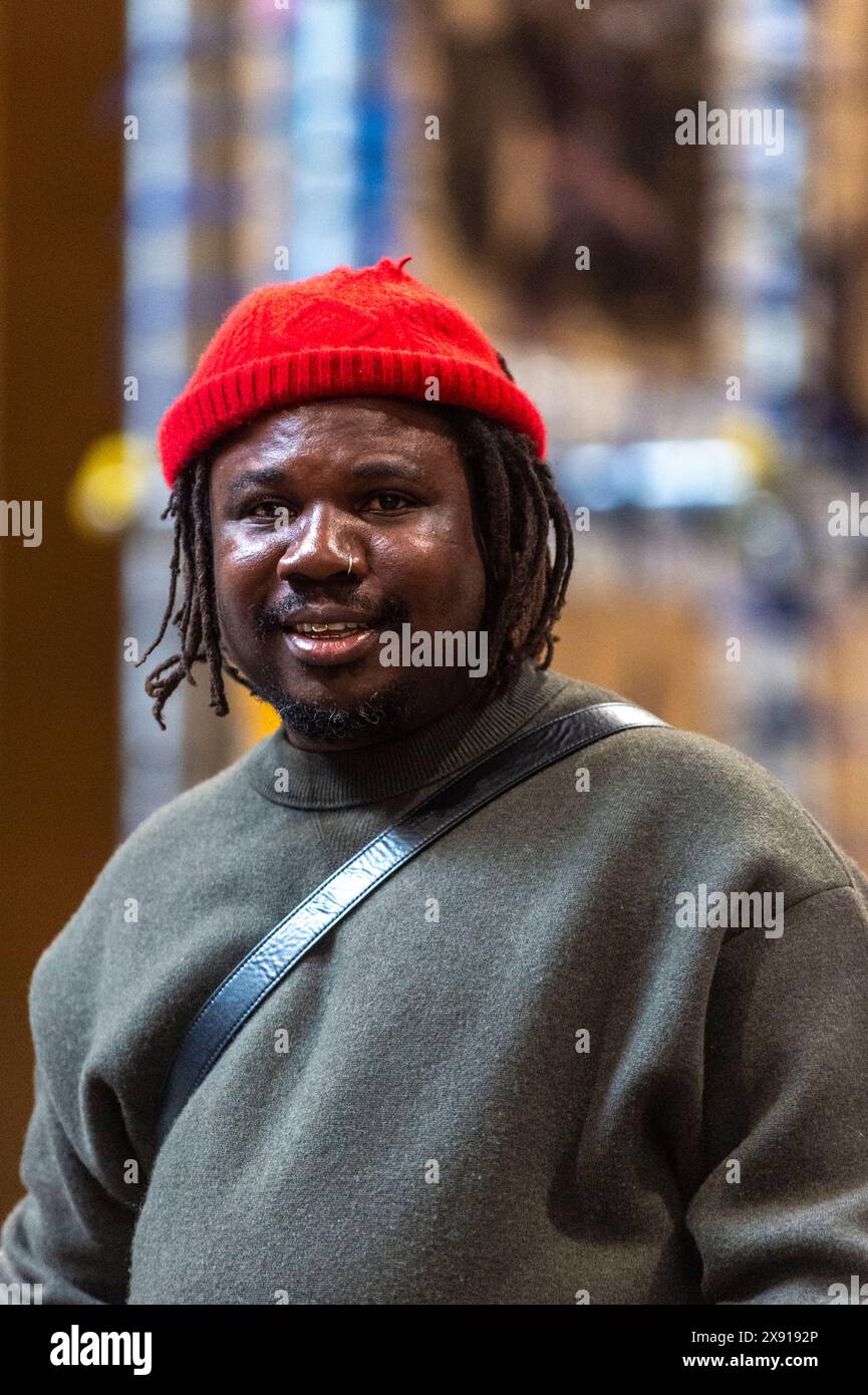 London, UK. 28 May 2024. Artist Alvaro Barrington with his new ...