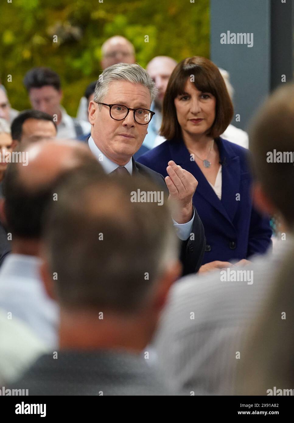 Labour Party leader Sir Keir Starmer and shadow chancellor Rachel ...