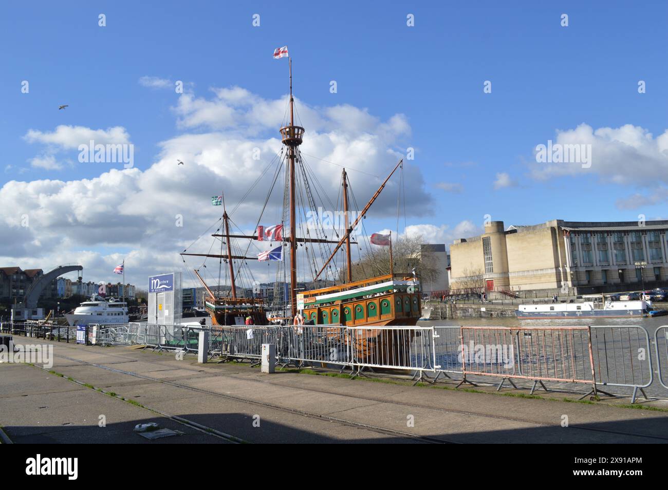 The Matthew Sailing Ship in Bristol Harbour. 26th February 2024 Stock ...