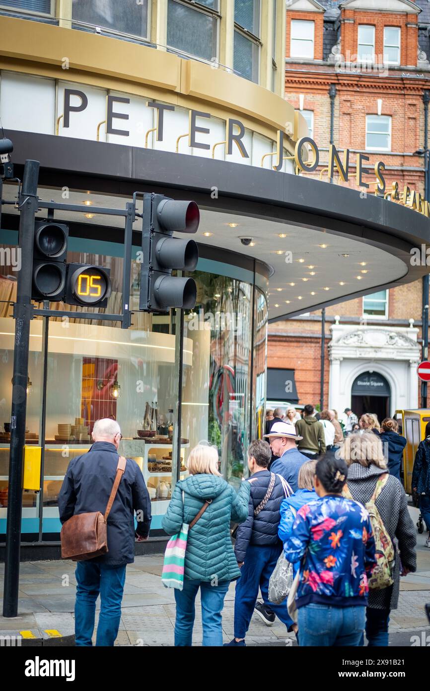 LONDON- MAY 23, 2024: Peter Jones department store on Sloane Square ...