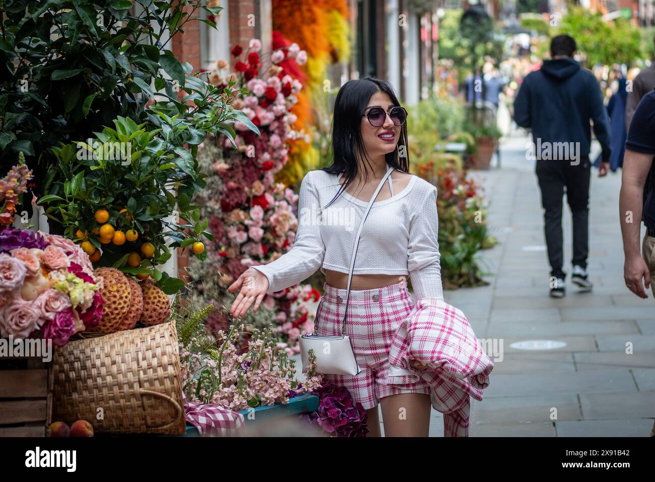 LONDON- MAY 23, 2024: Pavilion Road in Chelsea / Knightsbridge area of ...