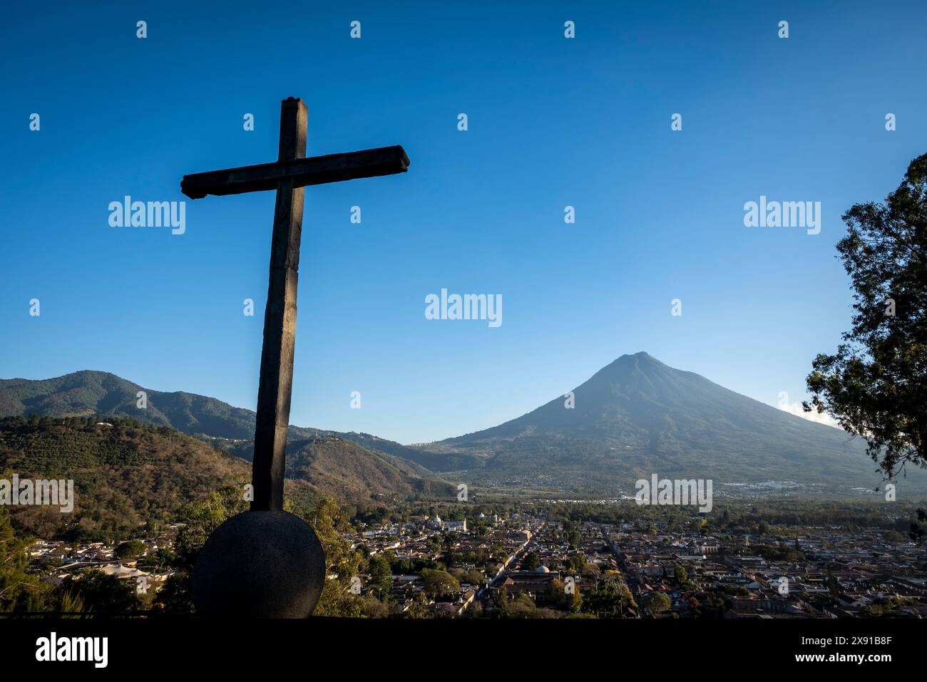 Cerro de La Cruz or Hill of the Cross, Elevated spot with a 1930s cross ...