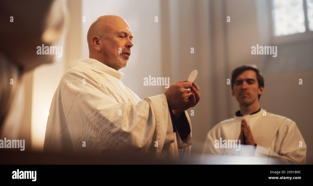 Ministers Leading The Eucharist, Sacred Christian Ceremony Of the ...