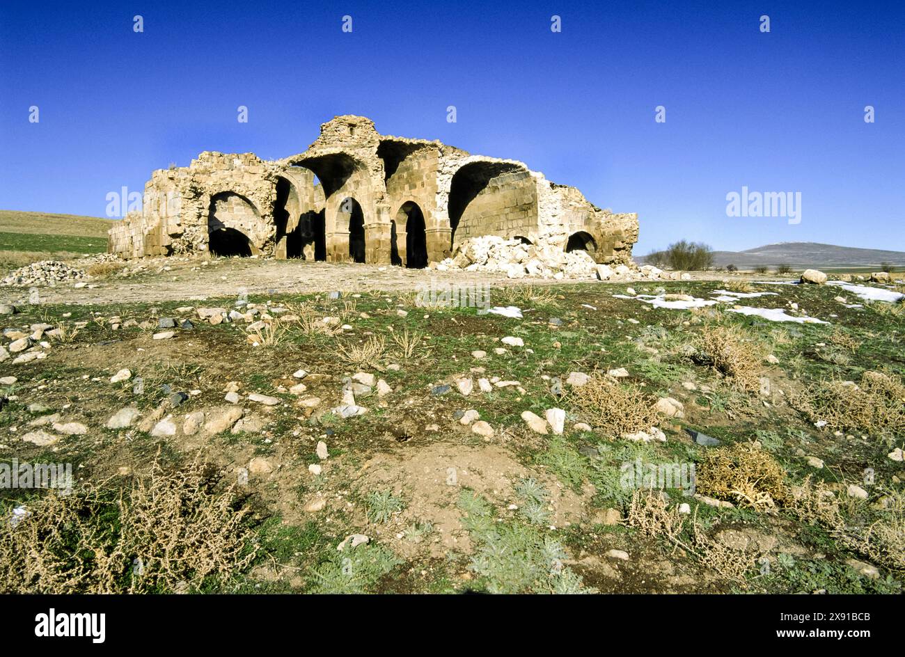 Alayhan Caravanserai. Seljuk Era. Aksaray.Cappadocia.Turkey Stock Photo ...