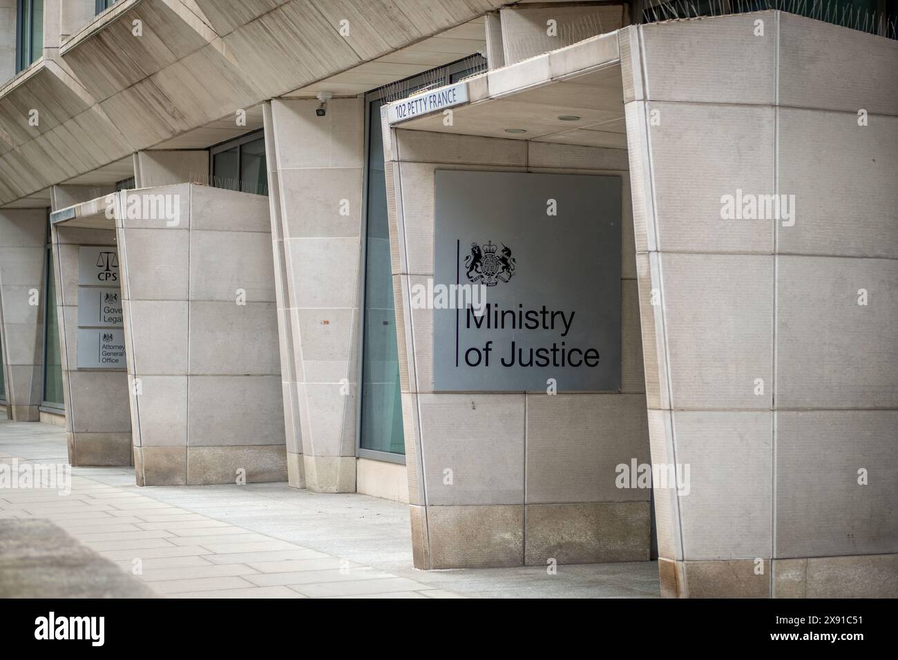LONDON- MAY 23, 2024: Ministry Of Justice building in SW1 Westminster ...
