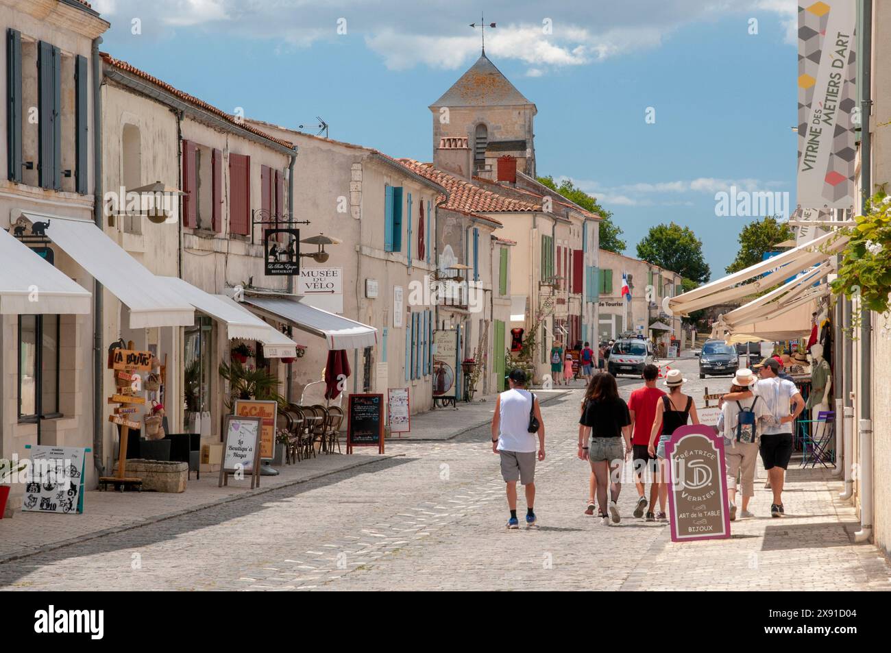 Main street, Citadel of Brouage, Hiers-Brouage, listed as one of the ...