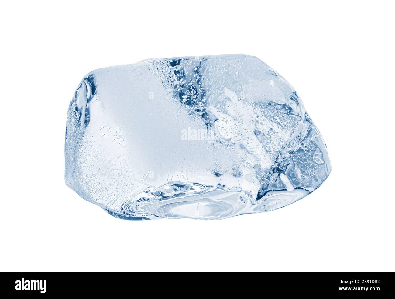 Piece of clear ice isolated on white Stock Photo - Alamy