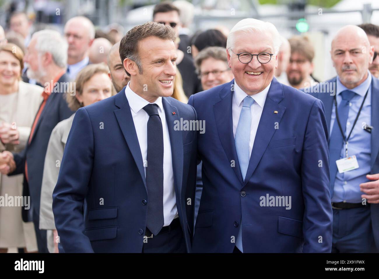 Emmanuel Macron (President of the French Republic) and Frank-Walter ...