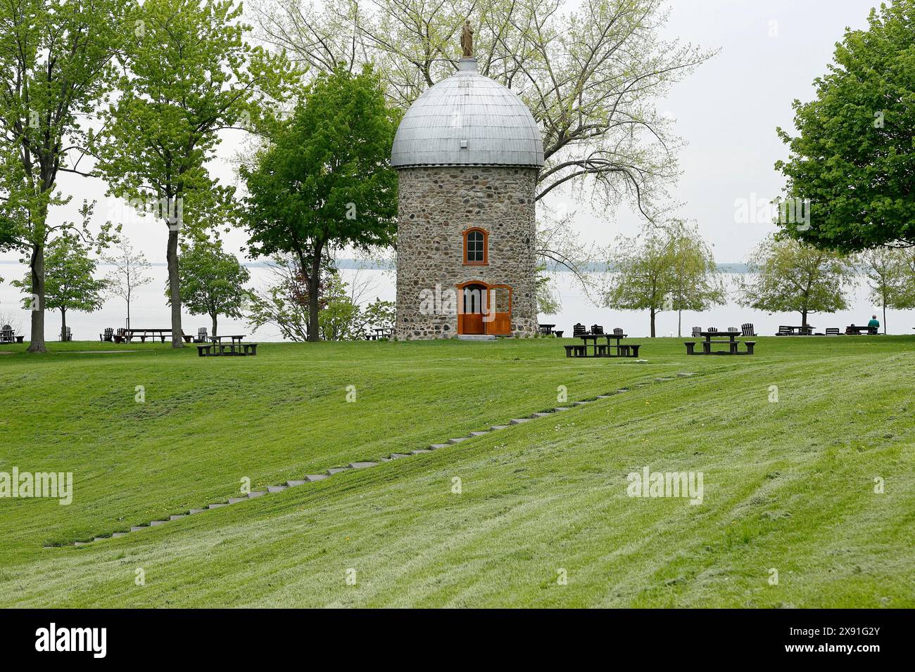 Restored Mill on Saint Bernard Island, Chateauguay, Province of Quebec ...